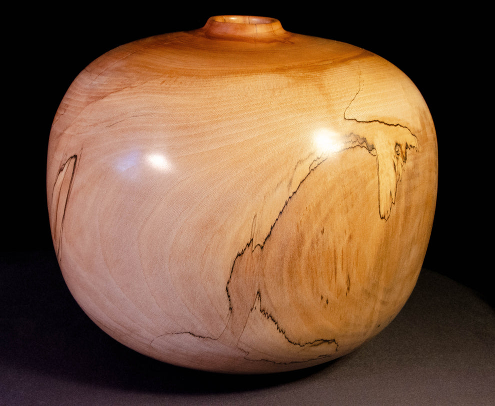 Large Graphic Sycamore Hollow Form – Rare Earth Bowls
